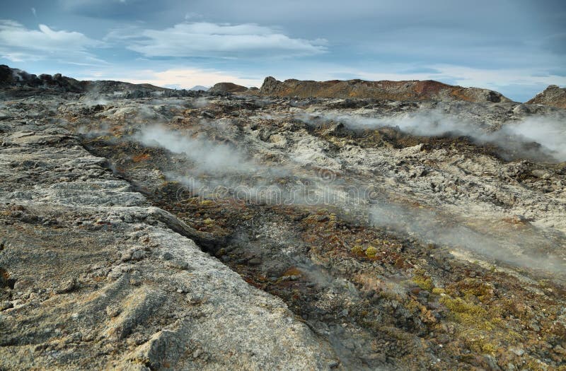 Krafla volcanic area stock image. Image of countryside - 49274787