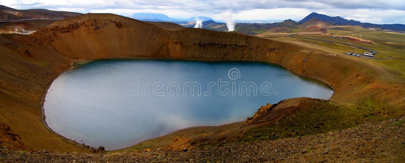Krafla volcano stock image. Image of mountain, geothermal - 9290305