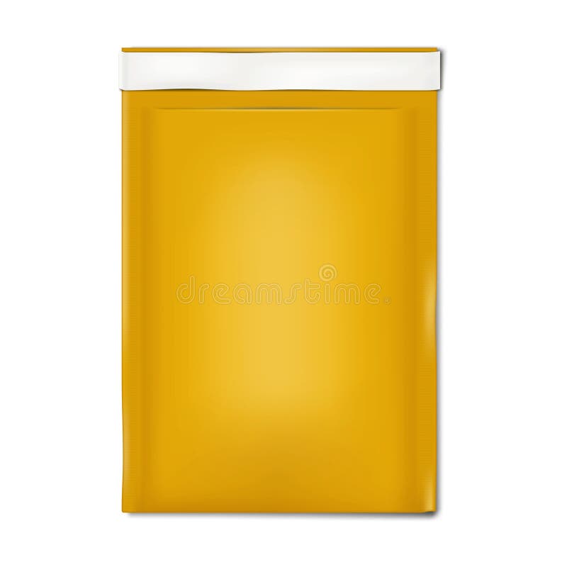 Kraft Bubble Mailer Mock-up. Self Seal Padded Envelope Mockup. Shipping ...