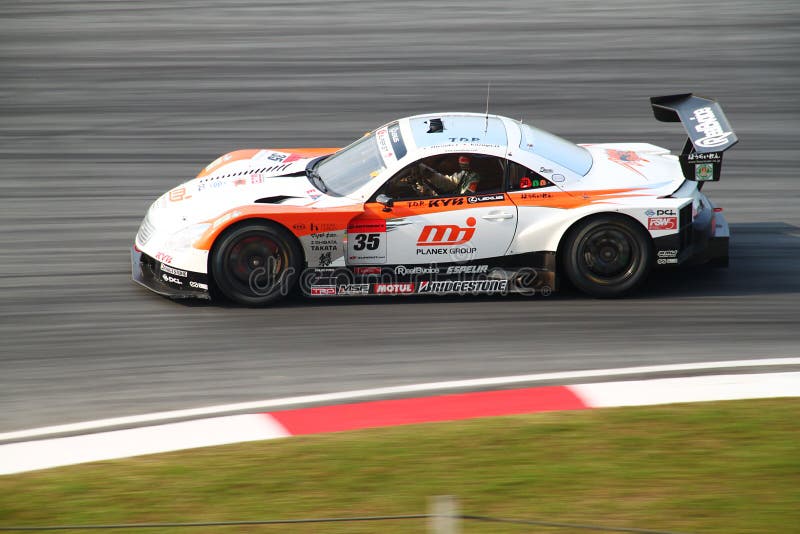 Kraft Lexus 35, SuperGT 2010 Fotografía editorial - Imagen de carril ...