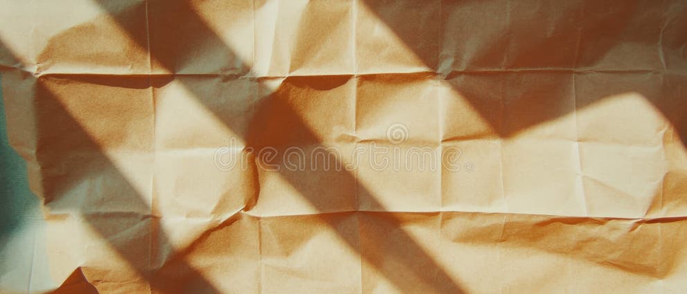Kraft Paper Background with Grid Overlay and Natural Light Creating ...