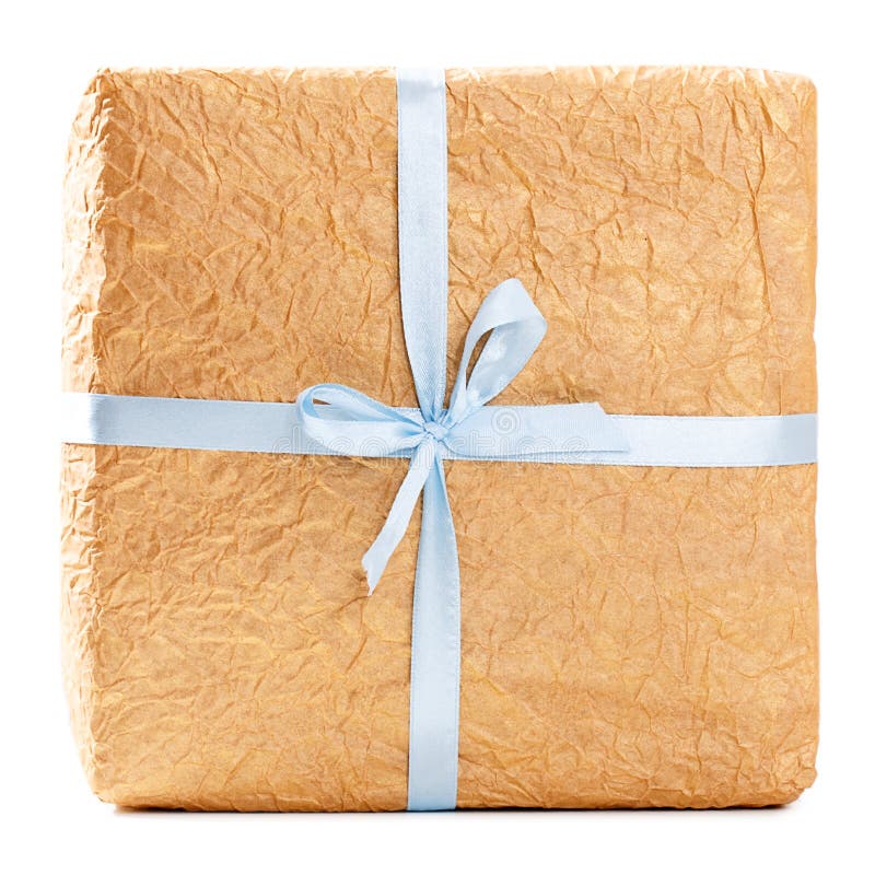 Kraft paper gift wrapping stock photo. Image of package - 65734792