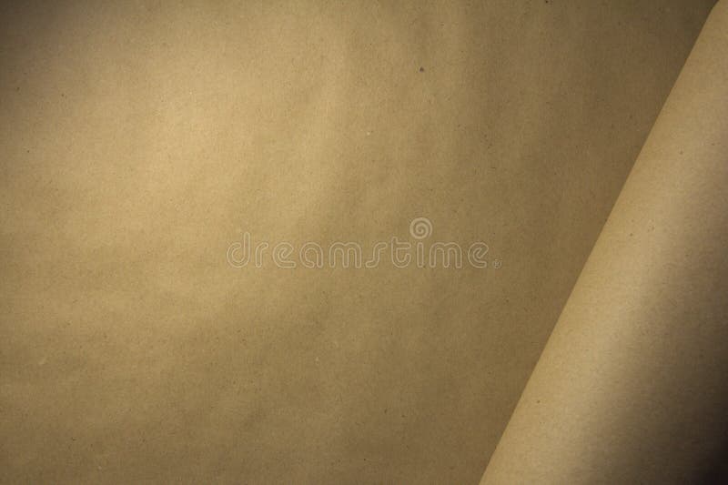 Kraft Paper and Roll. Light from the Side Stock Image - Image of brown ...
