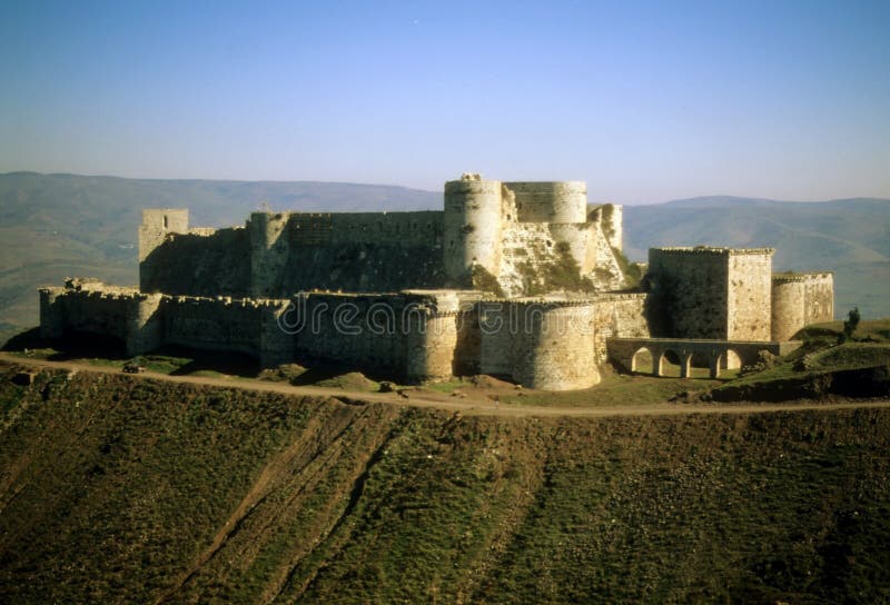 Krak des Chevaliers stock image. Image of siege, muslim - 5117451