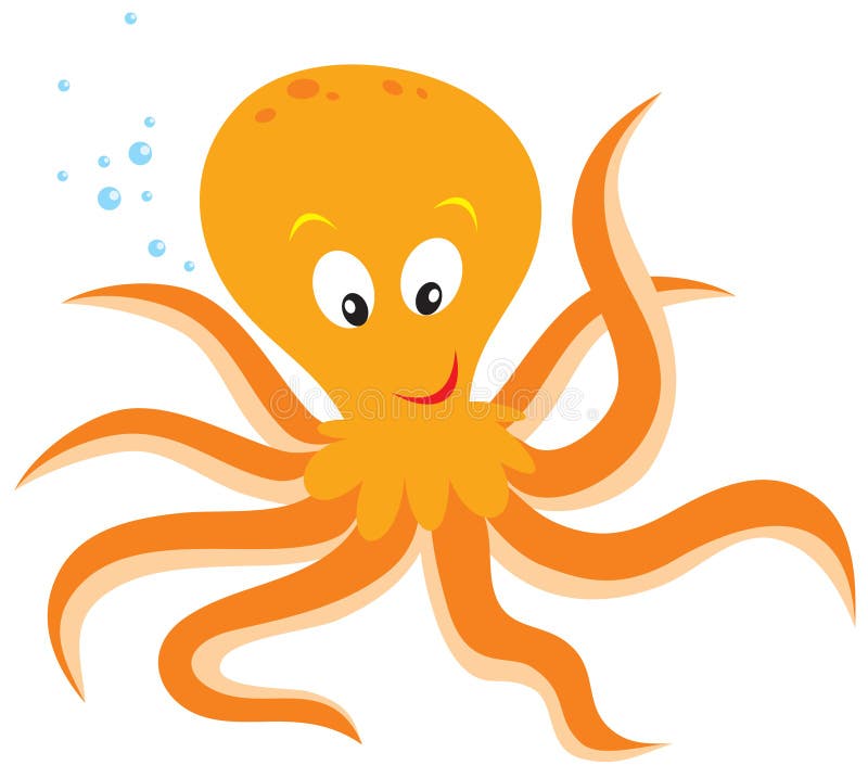 Krake vektor abbildung. Illustration von karikatur, form - 4294840