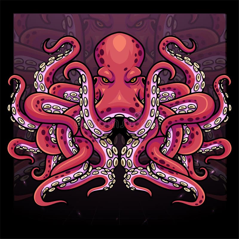 Kraken Octopus Mandala Arts Isolated on White Background Stock Vector ...