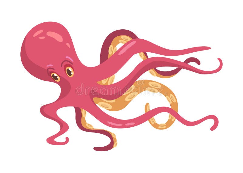 Kraken Squid Monster, Octopus with Tentacles Stock Illustration ... Kraken Squid Monster, Octopus with Tentacles Stock Illustration ...