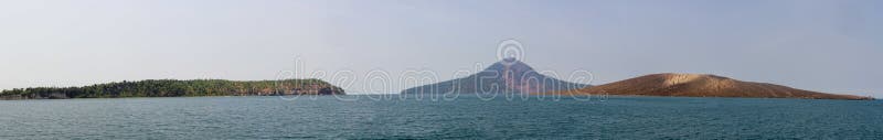 Krakotoa Volcano Panorama stock photo. Image of landscape - 341643790
