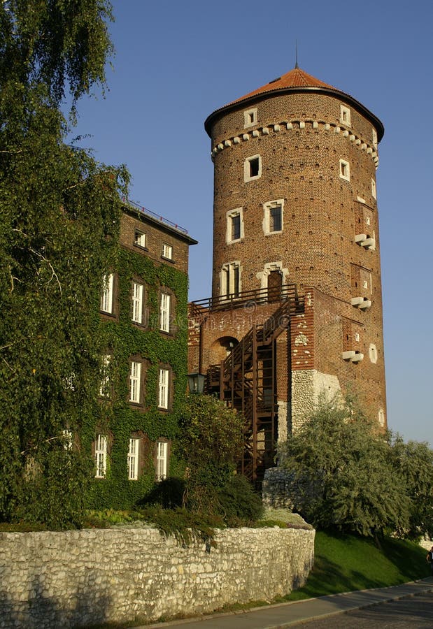 Krakow castle stock image. Image of tower, fortification - 2062753