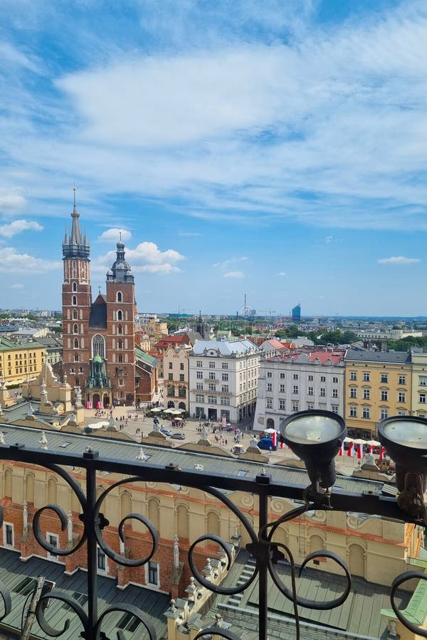 Krakow, Poland, August 17, 2022: View of the City of Krakow from the ...