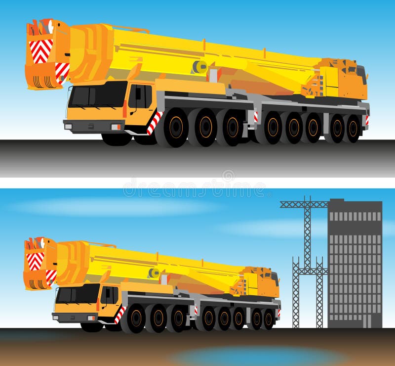 Kran vektor illustrationer. Illustration av kran, tungt - 24378140