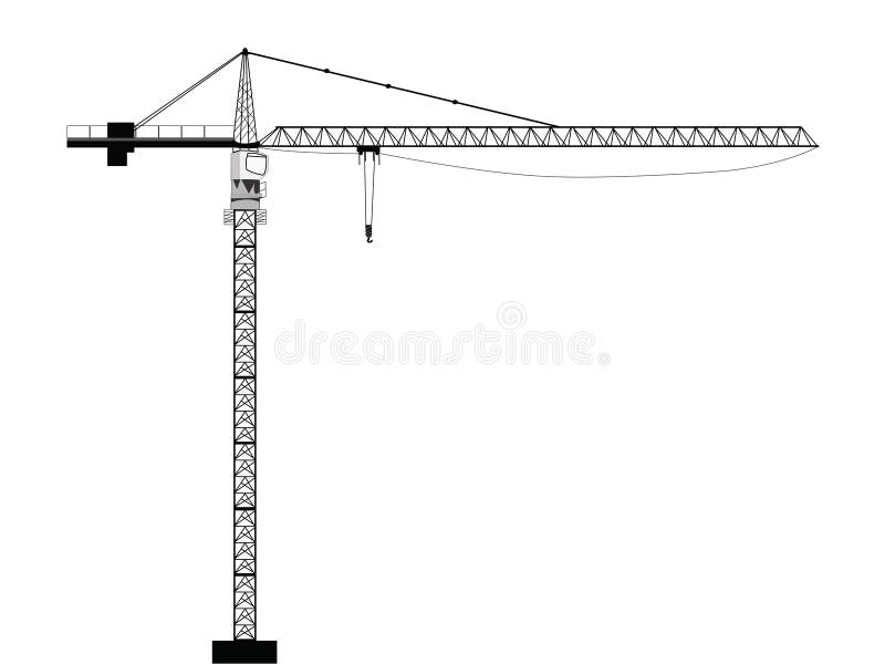 Kran vektor abbildung. Illustration von konstruieren, auslegung - 3022834