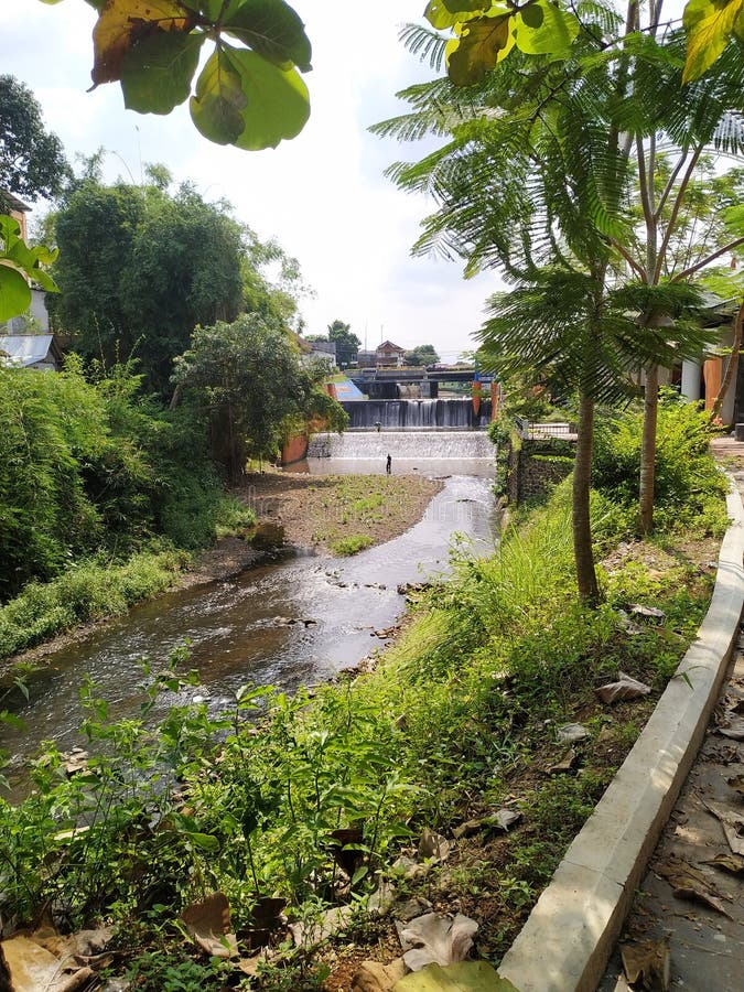 Kranji River Bridge in Purwokerto Stock Image - Image of kranji, bridge ...