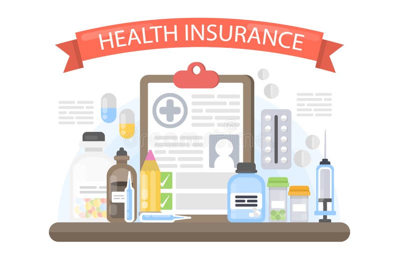 Krankenversicherungsillustration Stock Illustrationen, Vektoren ...
