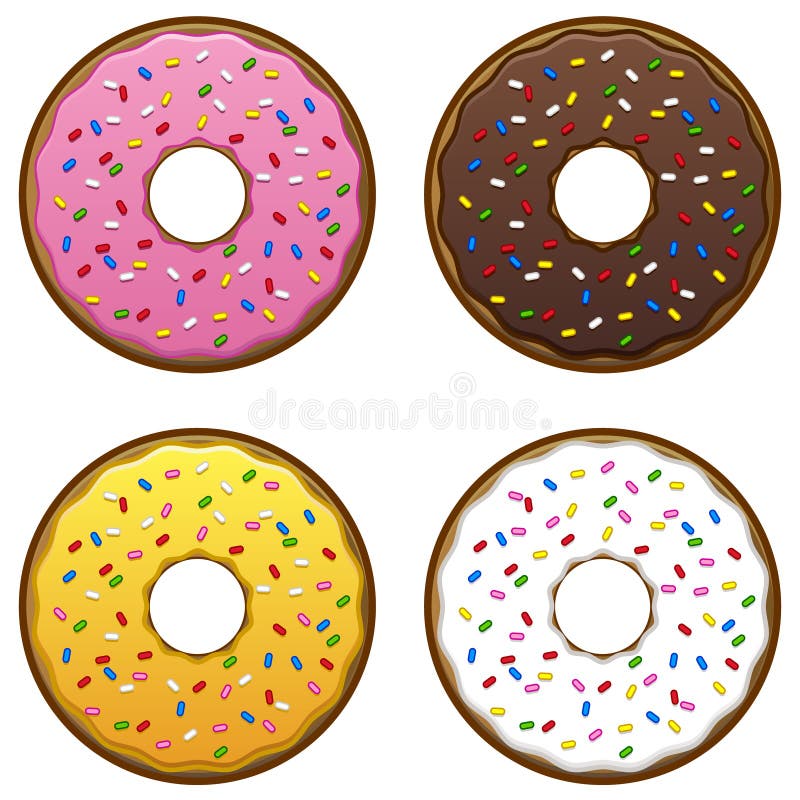 Krapfen vektor abbildung. Illustration von abbildung - 15424148