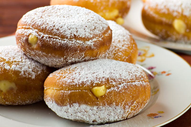 Krapfen (pastry) - Closeup stock image. Image of delicious - 23610879