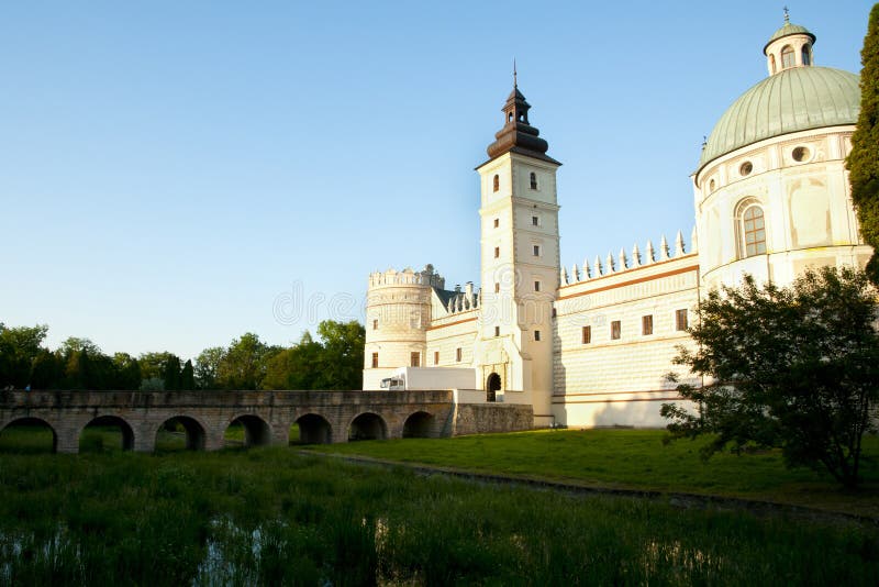 Krasiczyn Castle stock photo. Image of holiday, poland - 135499056