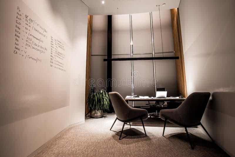 Krasnodar, Russia - November 19, 2019.Work Area in the Office. Modern ...