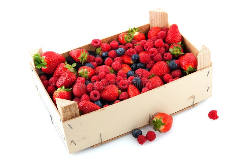 Krat Met Een Diversiteit Van Vers Fruit Stock Foto - Image of zacht ...