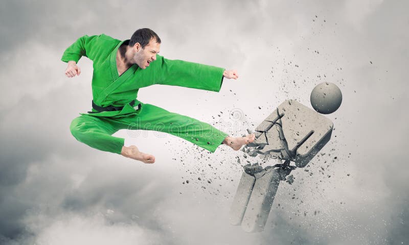 Krate man in action stock image. Image of defense, opponent - 72539019