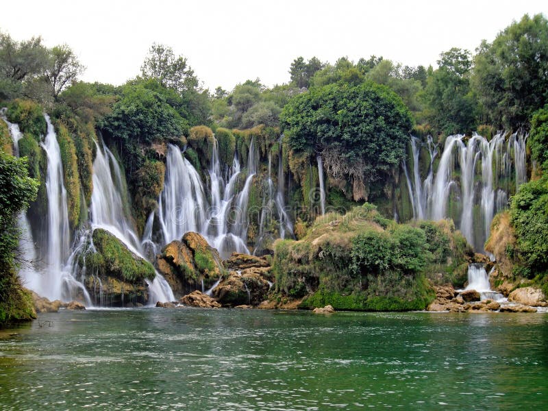 Kravica waterfalls stock photo. Image of kravice, lake - 16189638