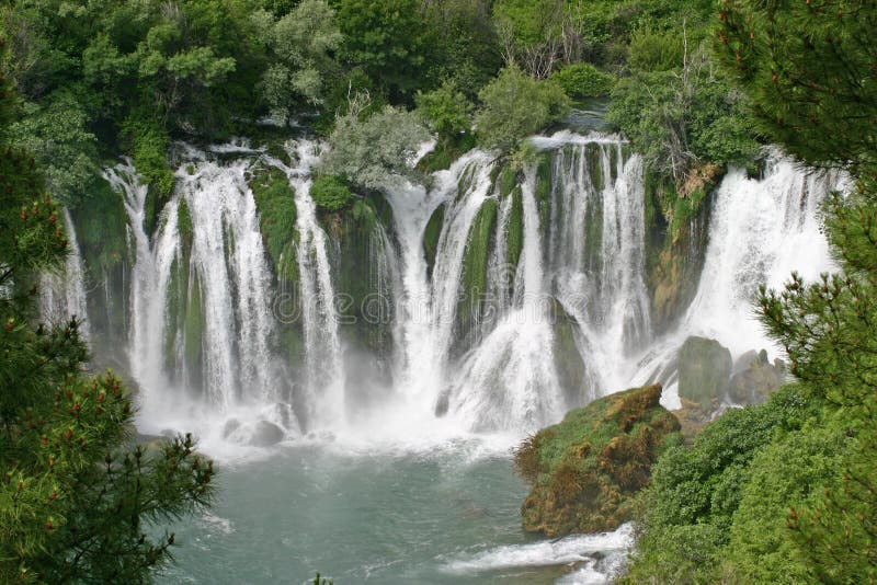 Kravice waterfalls stock photo. Image of splash, nature - 5784130