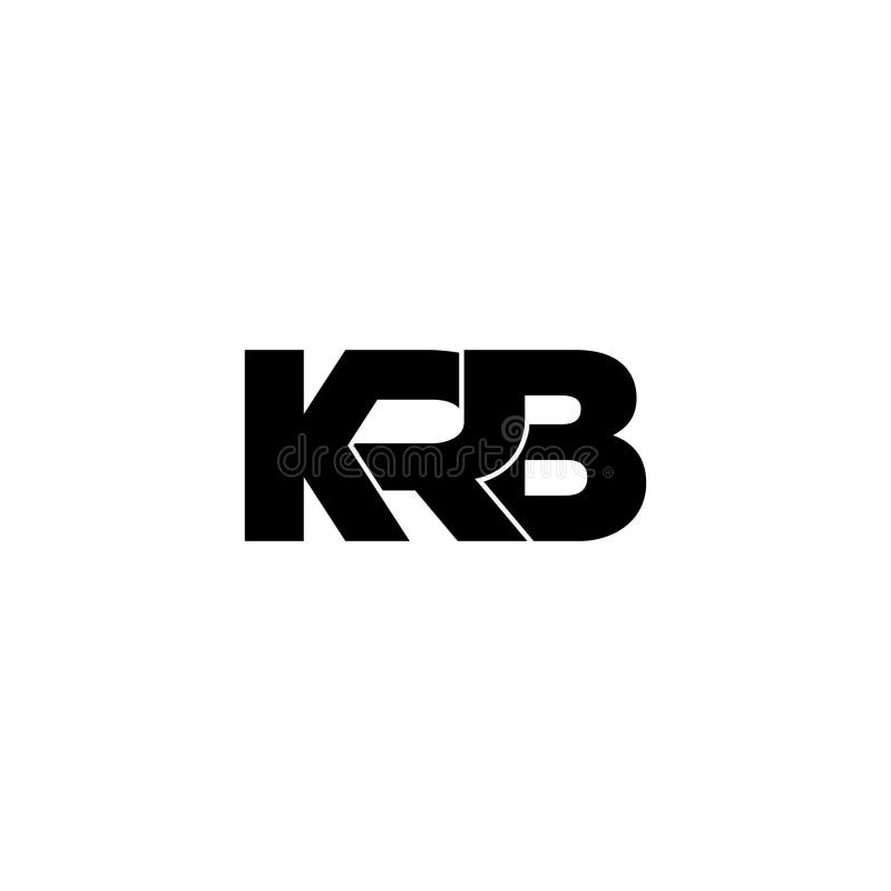 KRB Letter Monogram Logo Design Vector Stock Vector - Illustration of ...