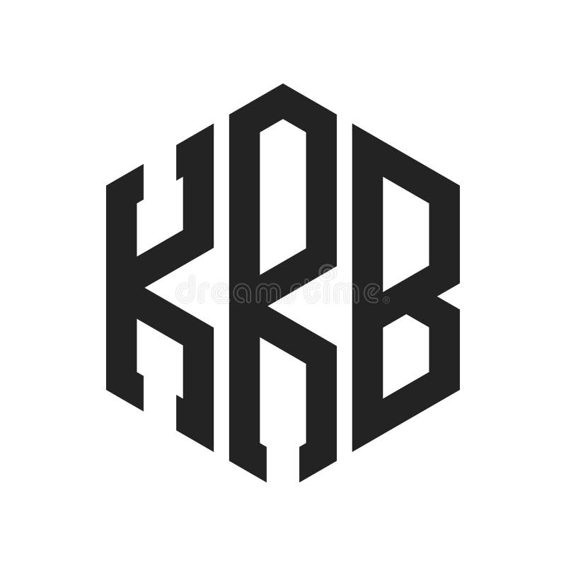 KRB Logo Design. Initial Letter KRB Monogram Logo Using Hexagon Shape ...