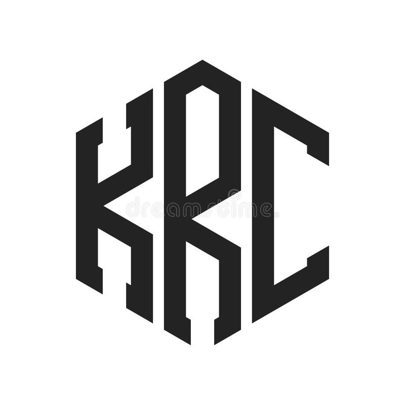 KRC Logo Design. Initial Letter KRC Monogram Logo Using Hexagon Shape ...