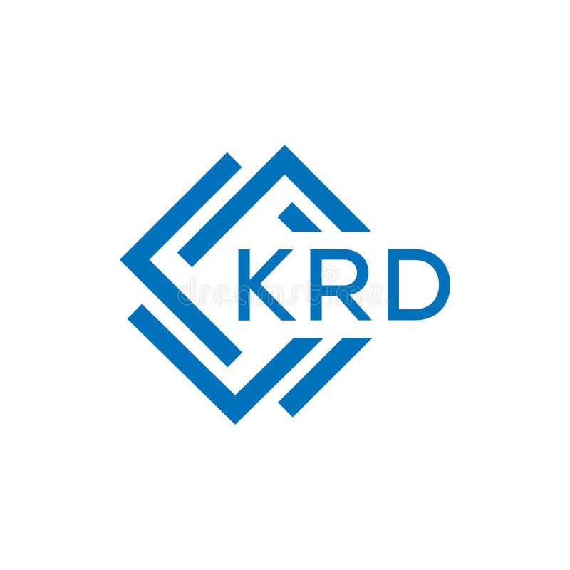 KRD Letter Logo Design on White Background. KRD Creative Circle Letter ...