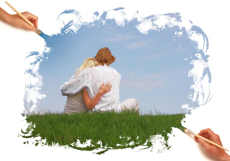 Kreation der Abbildung stockbild. Bild von hingabe, familie - 9467913