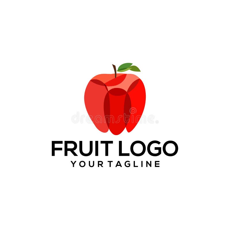 Kreative Frucht Logo Design Vector Art Logo Stock Abbildung ...