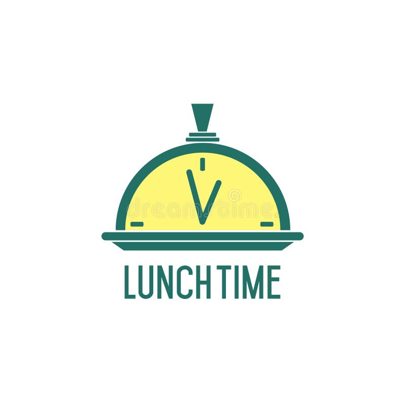 Kreative Mittagspause Logo Design Vector Art Logo Stock Abbildung ...