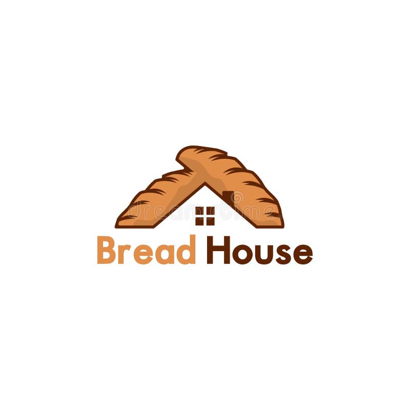 Kreatives Brot Logo Vector Art Logo Vektor Abbildung - Illustration von ...