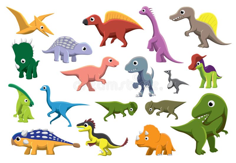 Kreidige Dinosaurier-Karikatur-Vektor-Illustration Vektor Abbildung ... Kreidige Dinosaurier-Karikatur-Vektor-Illustration Vektor Abbildung ...