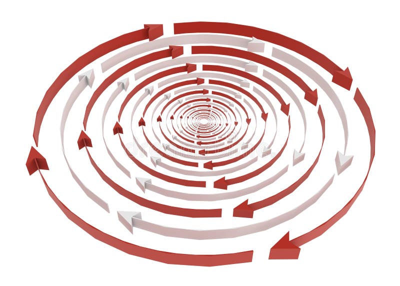 Pfeil-Kreis-Diagramme vektor abbildung. Illustration von schleife ...