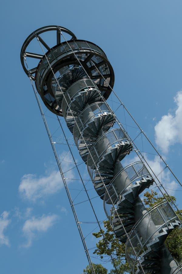 Krekenava Observation Tower Stock Image - Image of landmark, tall ...
