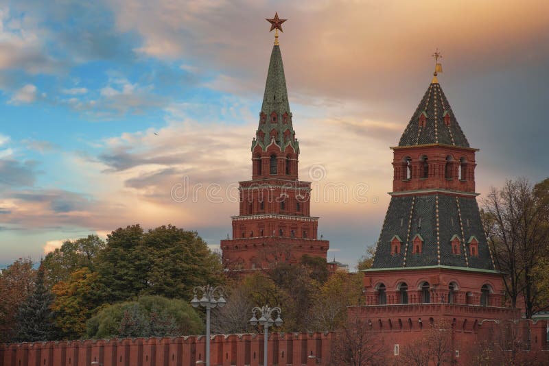 Kremlin - a Fortress in the Center of Moscow Stock Photo - Image of ...