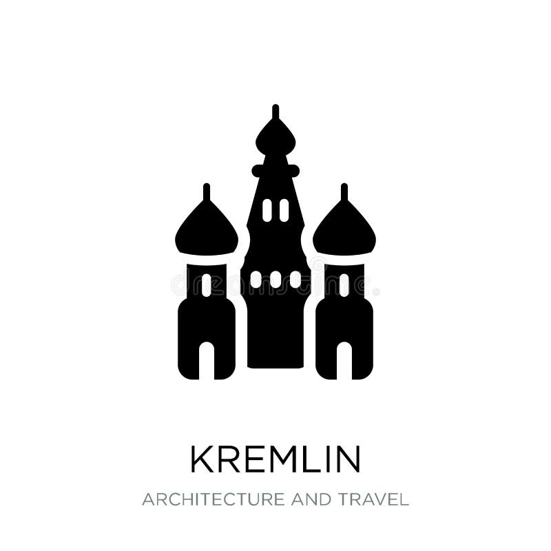 Kremlin Icon in Trendy Design Style. Kremlin Icon Isolated on White ...