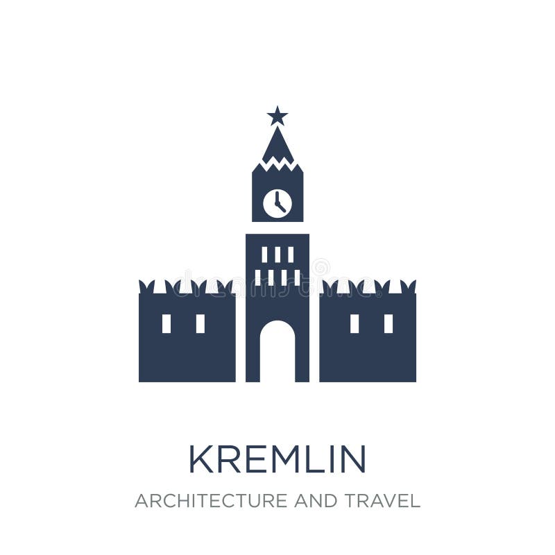 Kremlin Icon. Trendy Flat Vector Kremlin Icon on White Background from Architecture and Travel ...