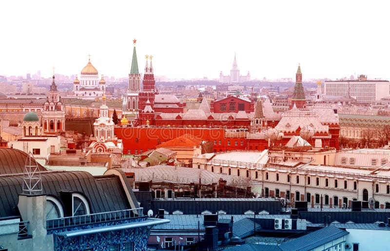 Kremlin in Moscow stock image. Image of city, tower, flight - 88666177