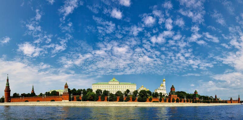 Kremlin panorama stock photo. Image of towers, kremlin - 67576348