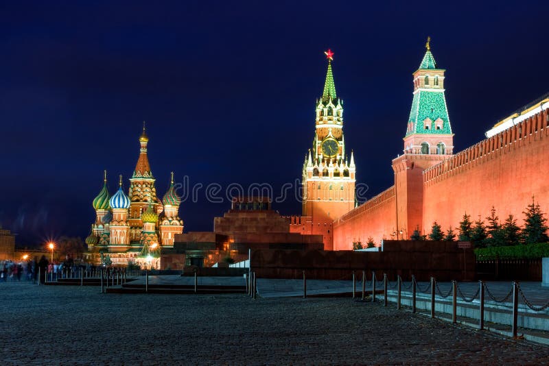 Kremlin and Red Square stock image. Image of road, russian - 7519129