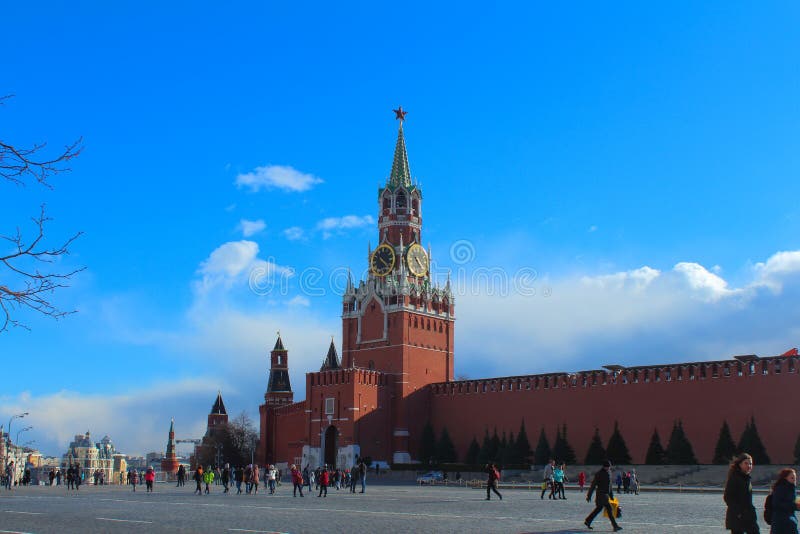 The Kremlin in the Red Square. Moscow, Russia. Editorial Photo - Image ...