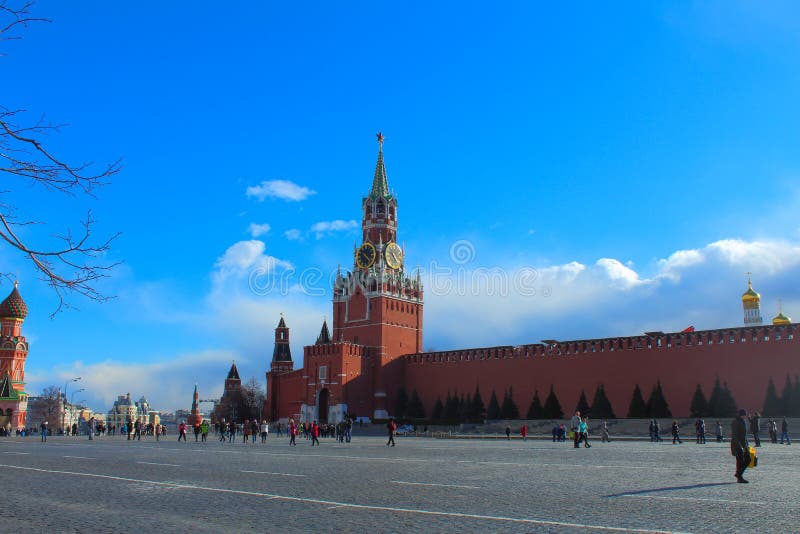 The Kremlin in the Red Square. Moscow, Russia. Editorial Photography ...