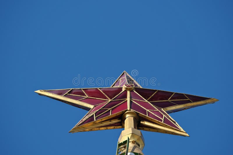 Kremlin star. stock photo. Image of five, soviet, architecture - 346986148