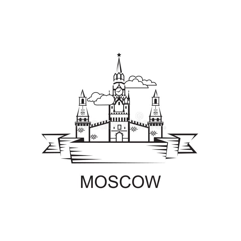 Kremlin tower icon stock vector. Illustration of culture - 99172994