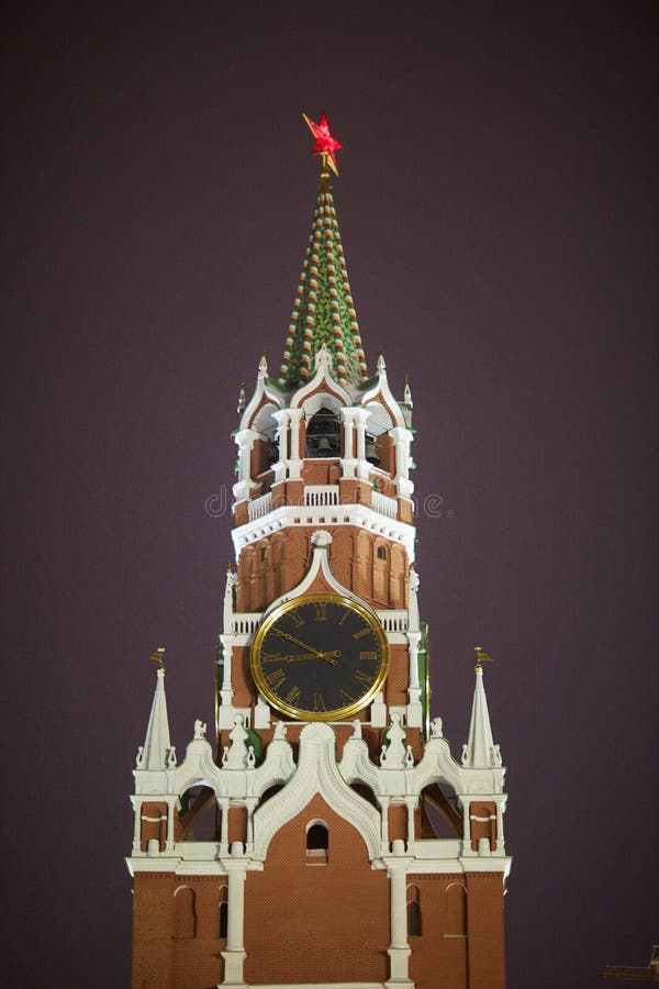 Kremlin stock image. Image of star, tower, night, kremlin - 65520705