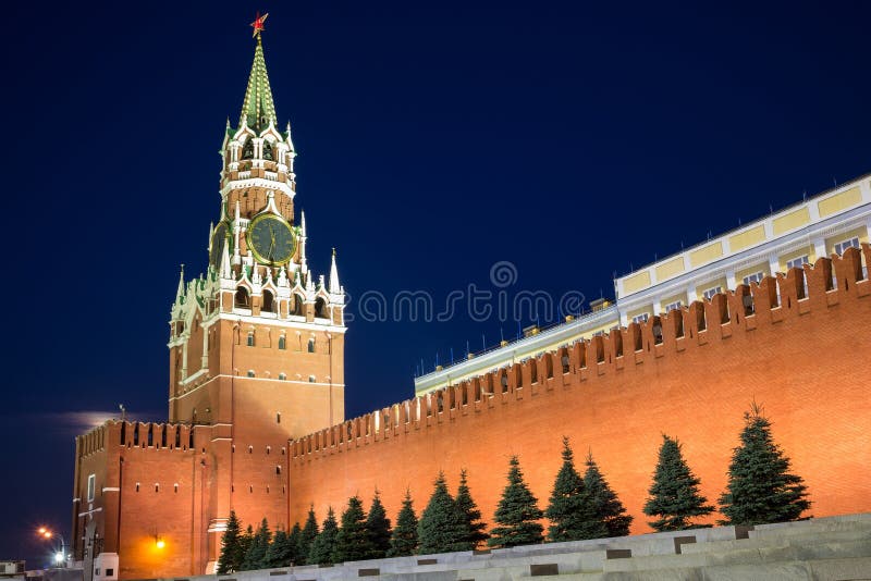 Kremlin Tower with Star and Large Stock Image - Image of capital ...