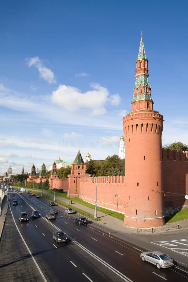 Kremlin wall stock photo. Image of transport, vertical - 21613458